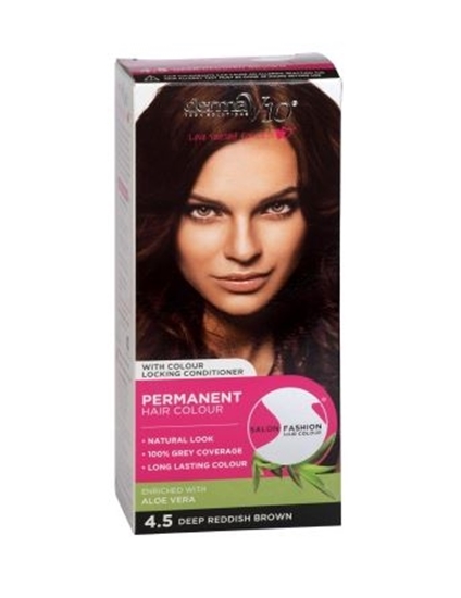 £1.00 DERMA HAIR COL. DEEP RED BROWN 4.5 - Greenheys Sundries