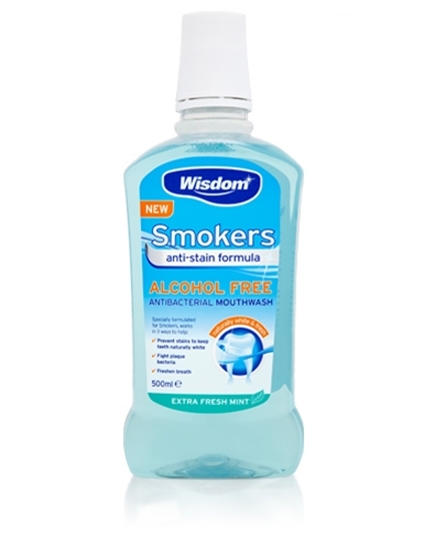 £1.49 WISDOM 500ml SMOKERS M/WASH - Greenheys Sundries