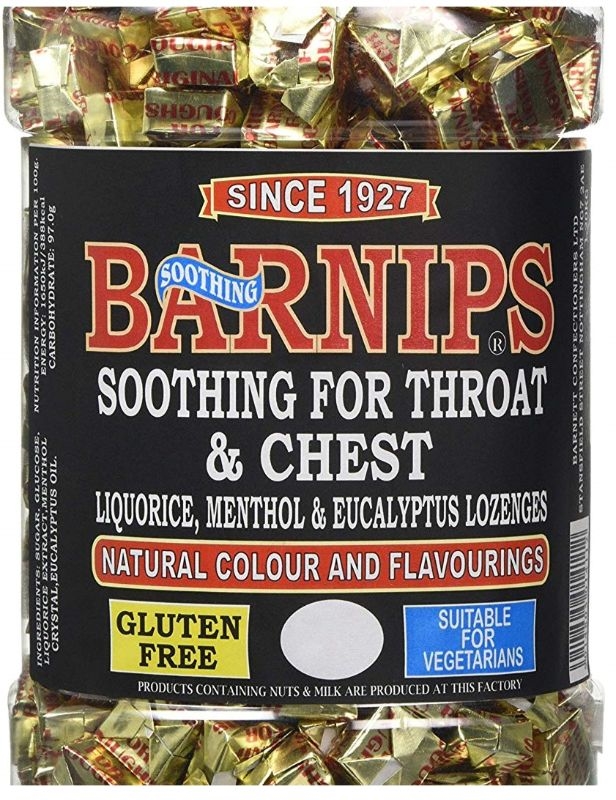 £1.00 BARNIPS THROAT & CHEST 47g (18) - Greenheys Sundries
