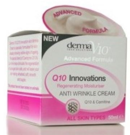 £1.00 DERMA V10 WRINKLE CREAM 50ml Q10(6 - Greenheys Sundries