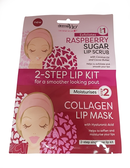 £1.00 DERMA V10 RASPBERRY LIP KIT (12) - Greenheys Sundries