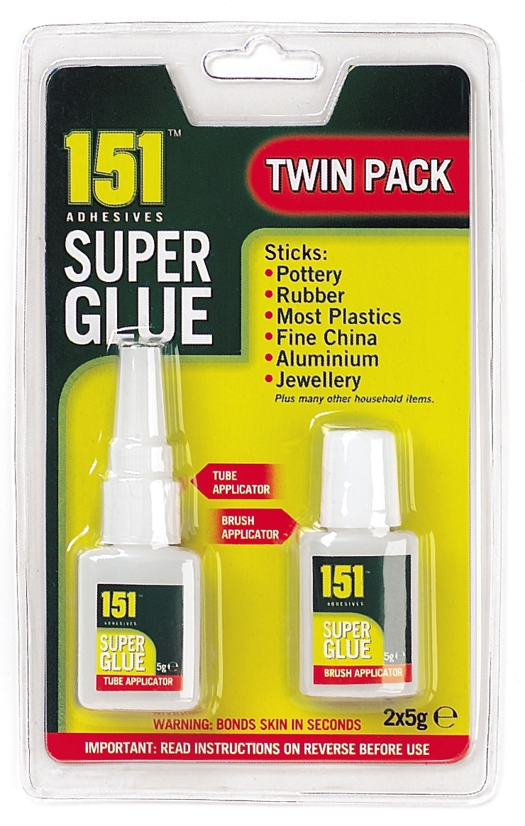 £1.00 GLUE 151 TWIN PACK (24) - Greenheys Sundries