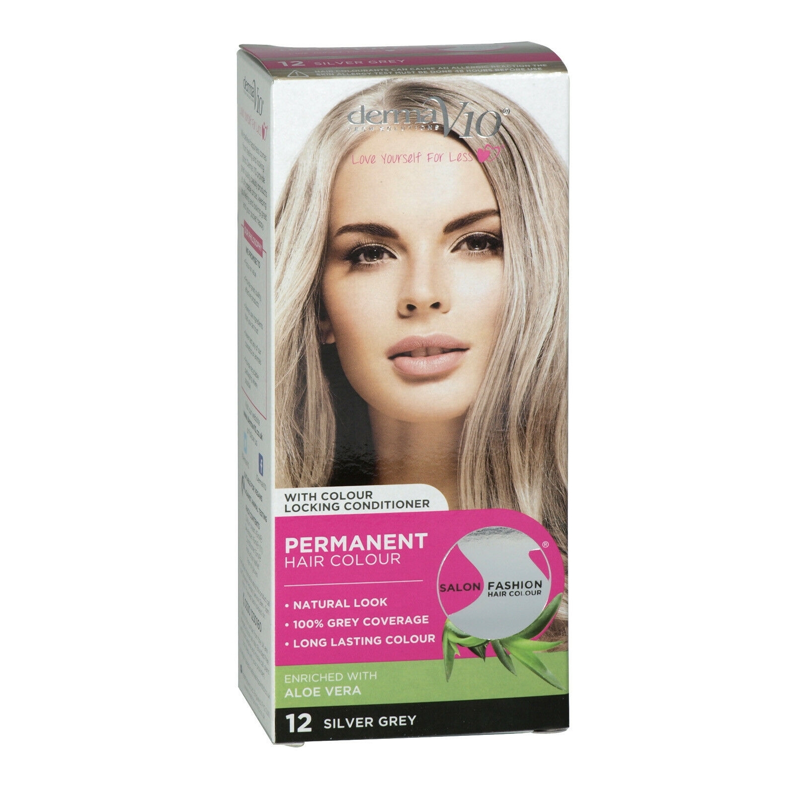 £1.00 DERMA HAIR COL. SILVER GREY 12 - Greenheys Sundries