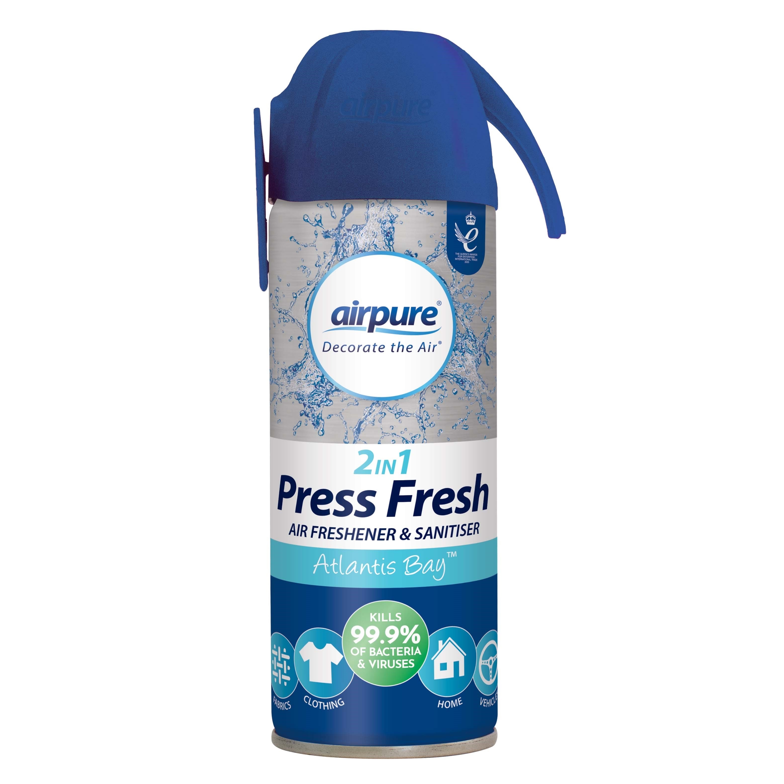 £1.00 PRESS AIR FRESHENER ATLANTIS BAY - Greenheys Sundries